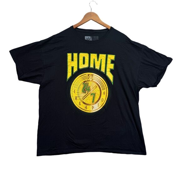 WWE | Shirts | Wwe Mens Black Home 247 Champion Tshirt Wrestling Life ...